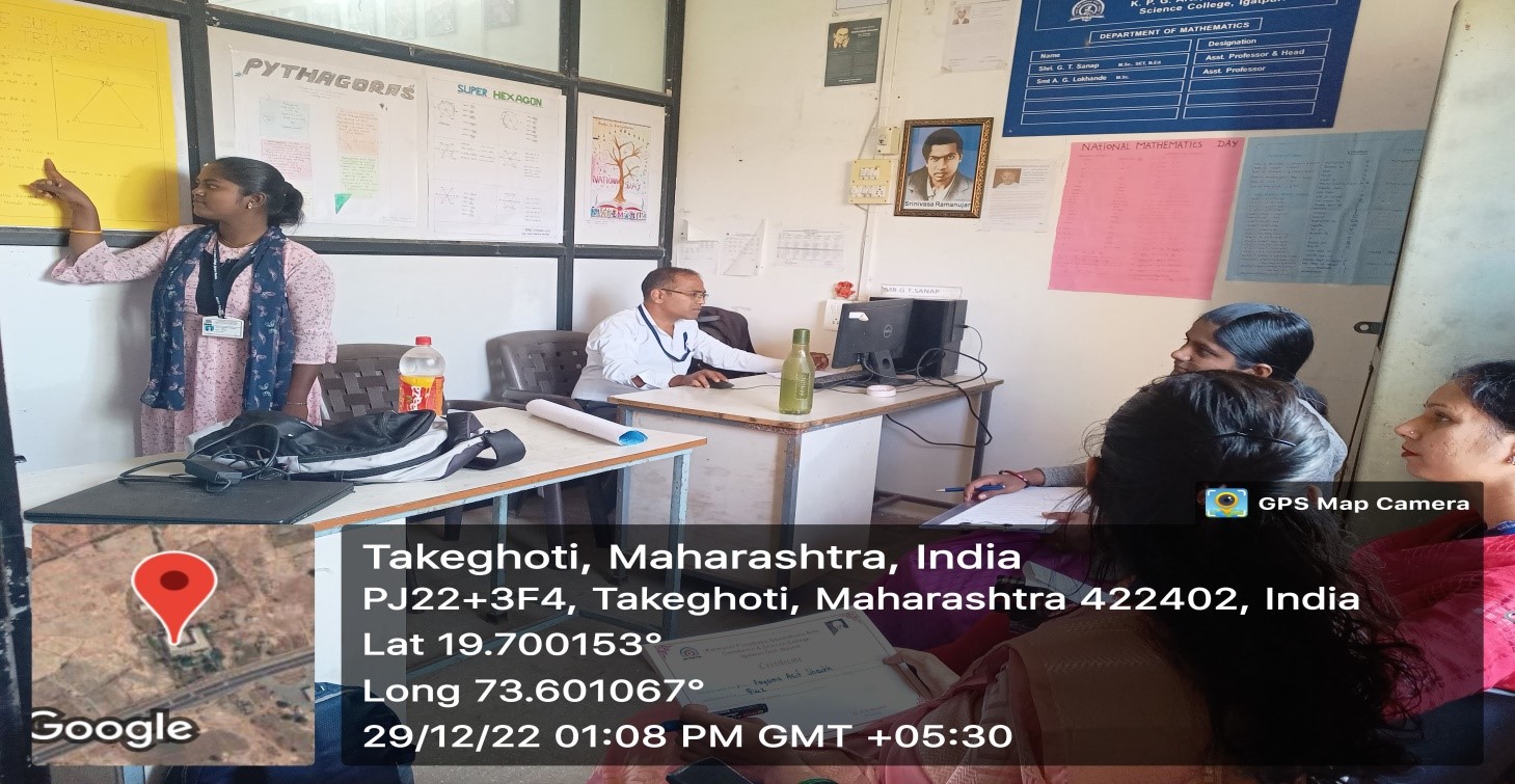 Mathematics Best Practices – MVPS's KPG Arts, Commerce & Science College